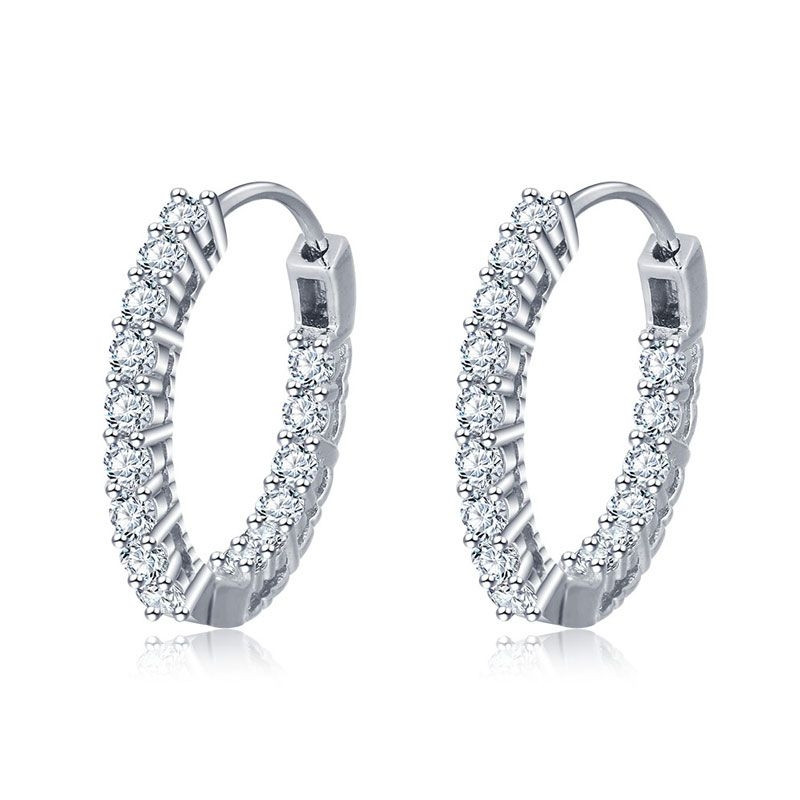 Classic Sterling Silver Hoop Earrings | SayaBling