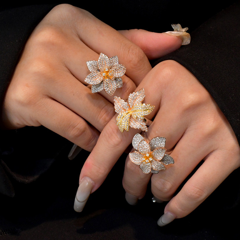 ginkgo leaf wrap ring