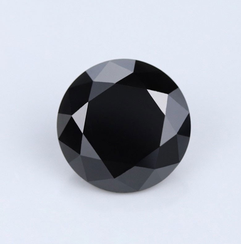 SayaBling Black Color Round Cut 5A Lab-Created Gemstone | SayaBling