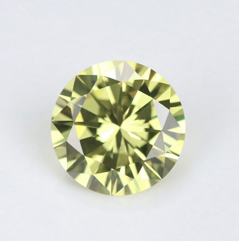 SayaBling Peridot Round Cut 5A Lab-Created Gemstone | SayaBling